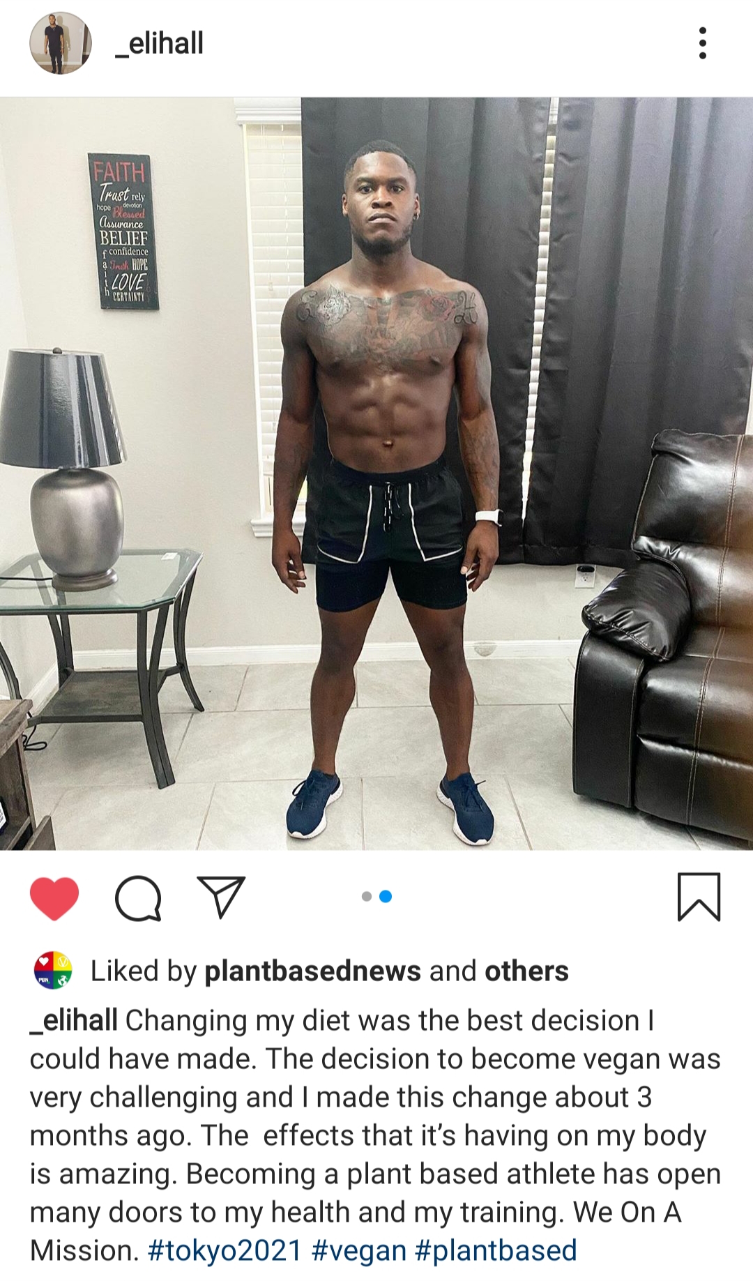 Sprinter Elijah Hall credits his improved health and training to ...